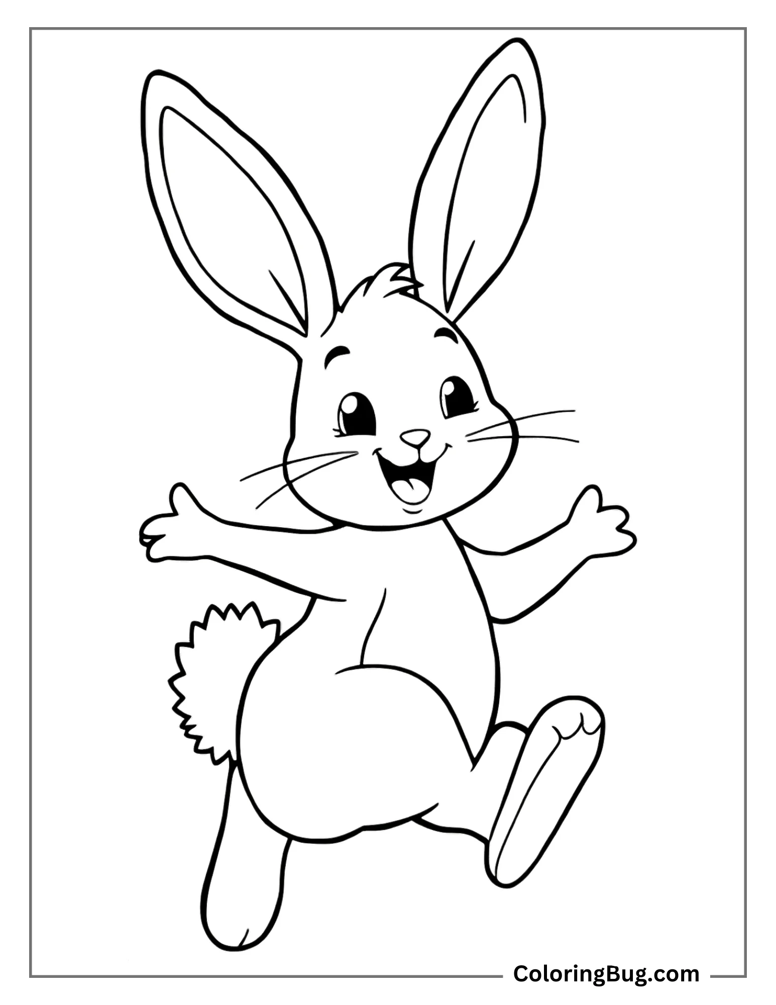 60 Cute Rabbit Coloring Pages (Free Printable PDFs)