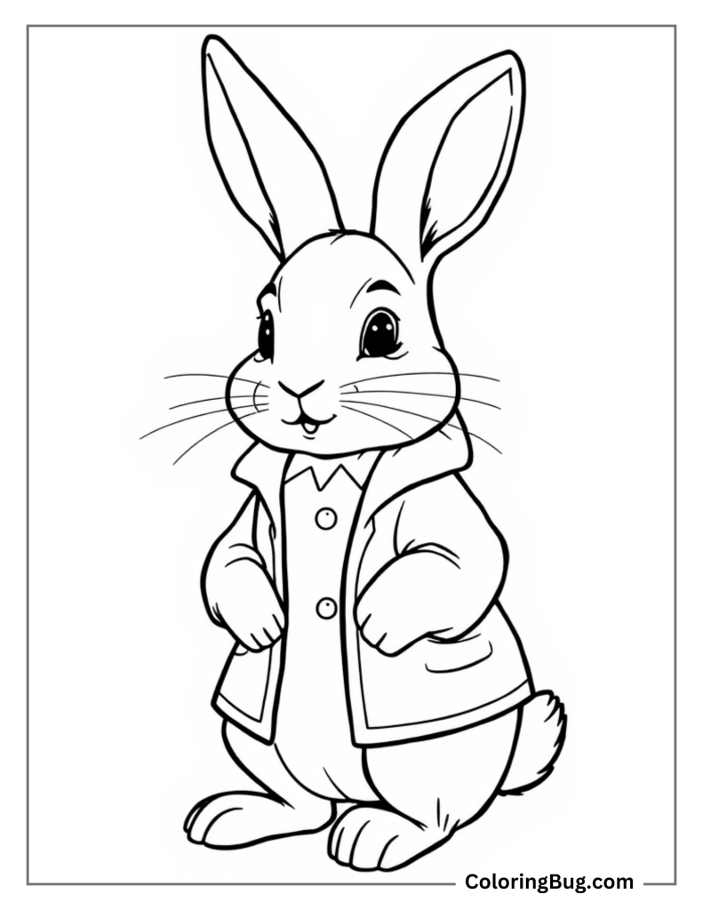 60 Cute Rabbit Coloring Pages (Free Printable PDFs)