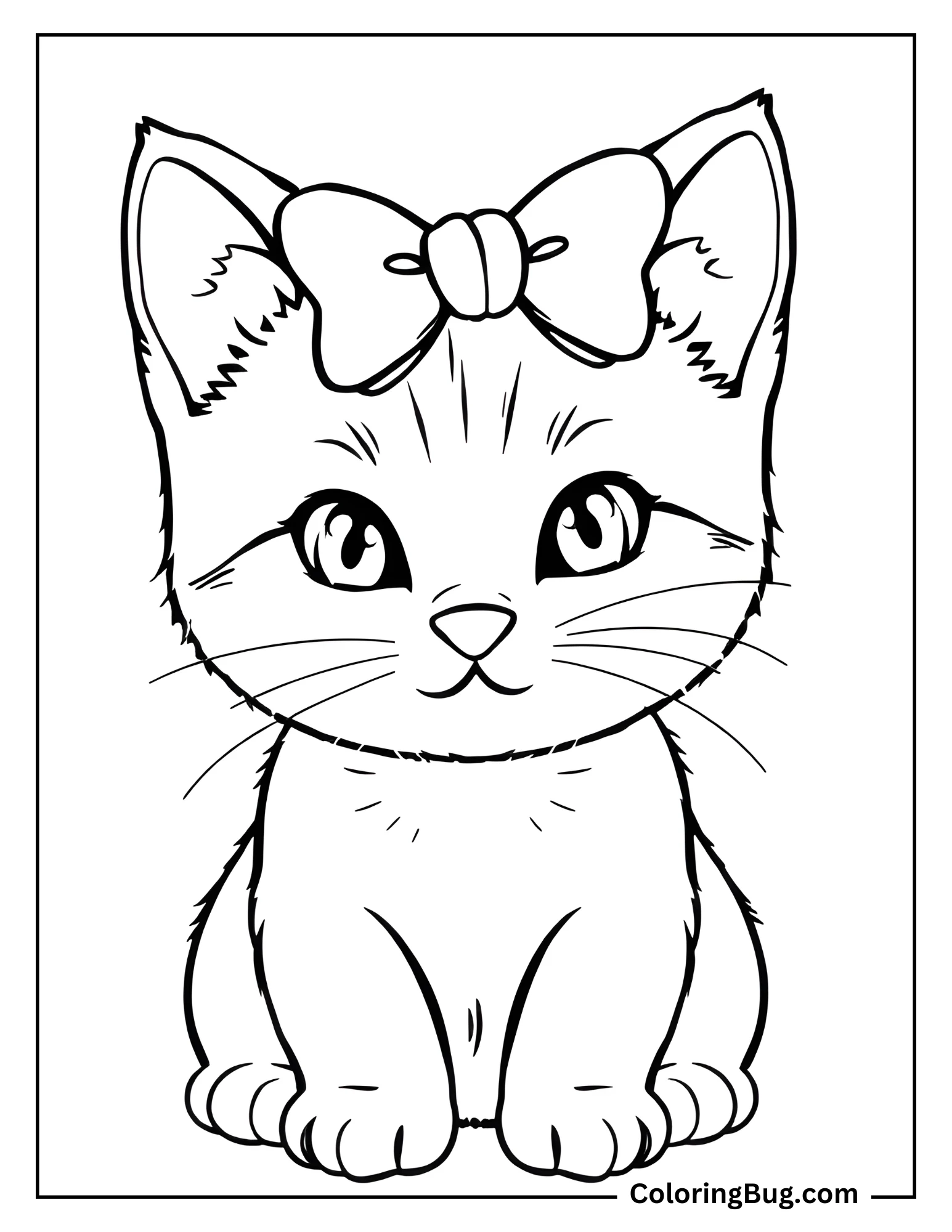 50 Cute Kittens Coloring Pages (Free Printable PDFs)