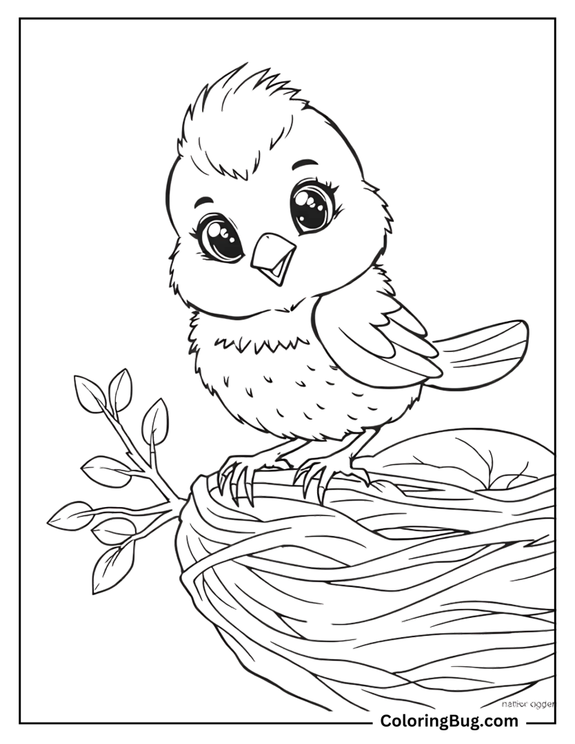 175+ Cute Bird Coloring Pages (Free Printable PDFs)