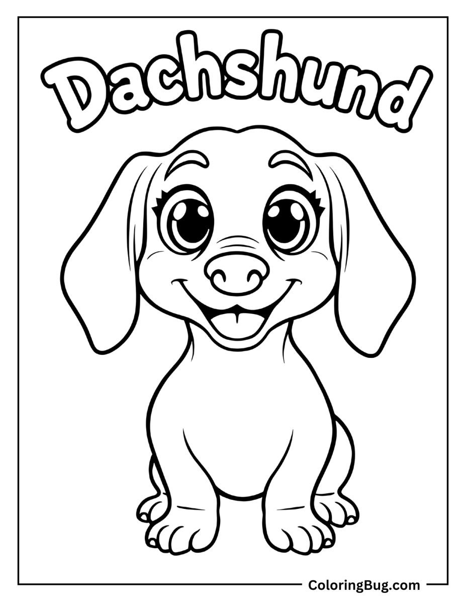 30 Dachshund Coloring Pages (Free Printable PDFs)