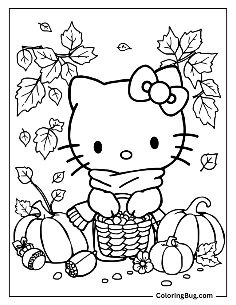 165+ Hello Kitty Coloring Pages (Free Printable PDFs)
