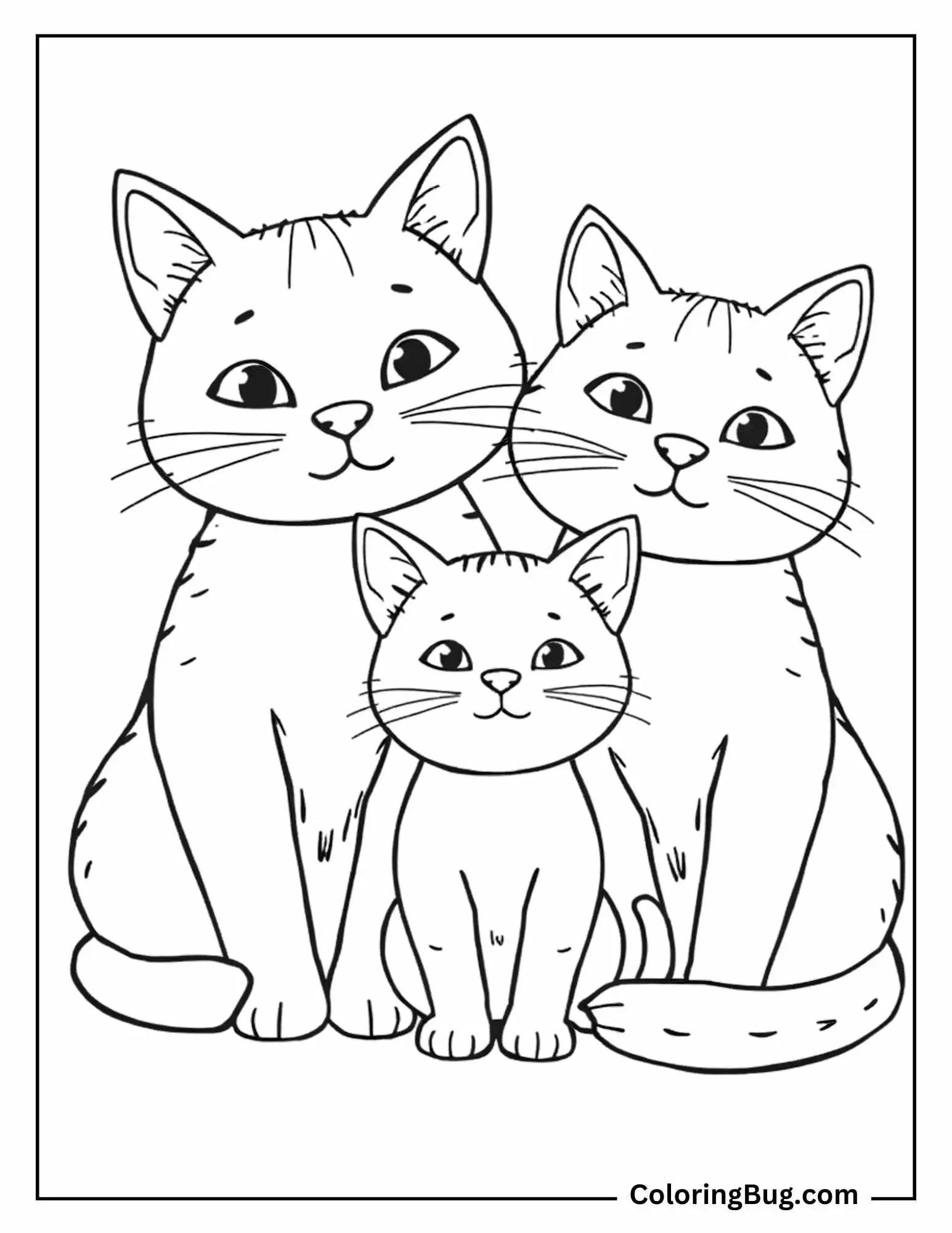 60 Cat Coloring Pages (Free Printable PDFs)