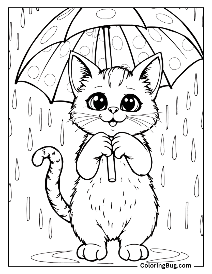 68 Cute Cat Coloring Pages (Free Printable PDFs)
