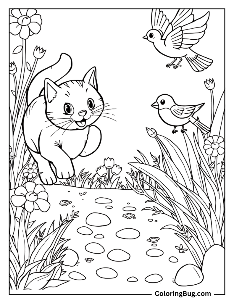68 Cute Cat Coloring Pages (Free Printable PDFs)