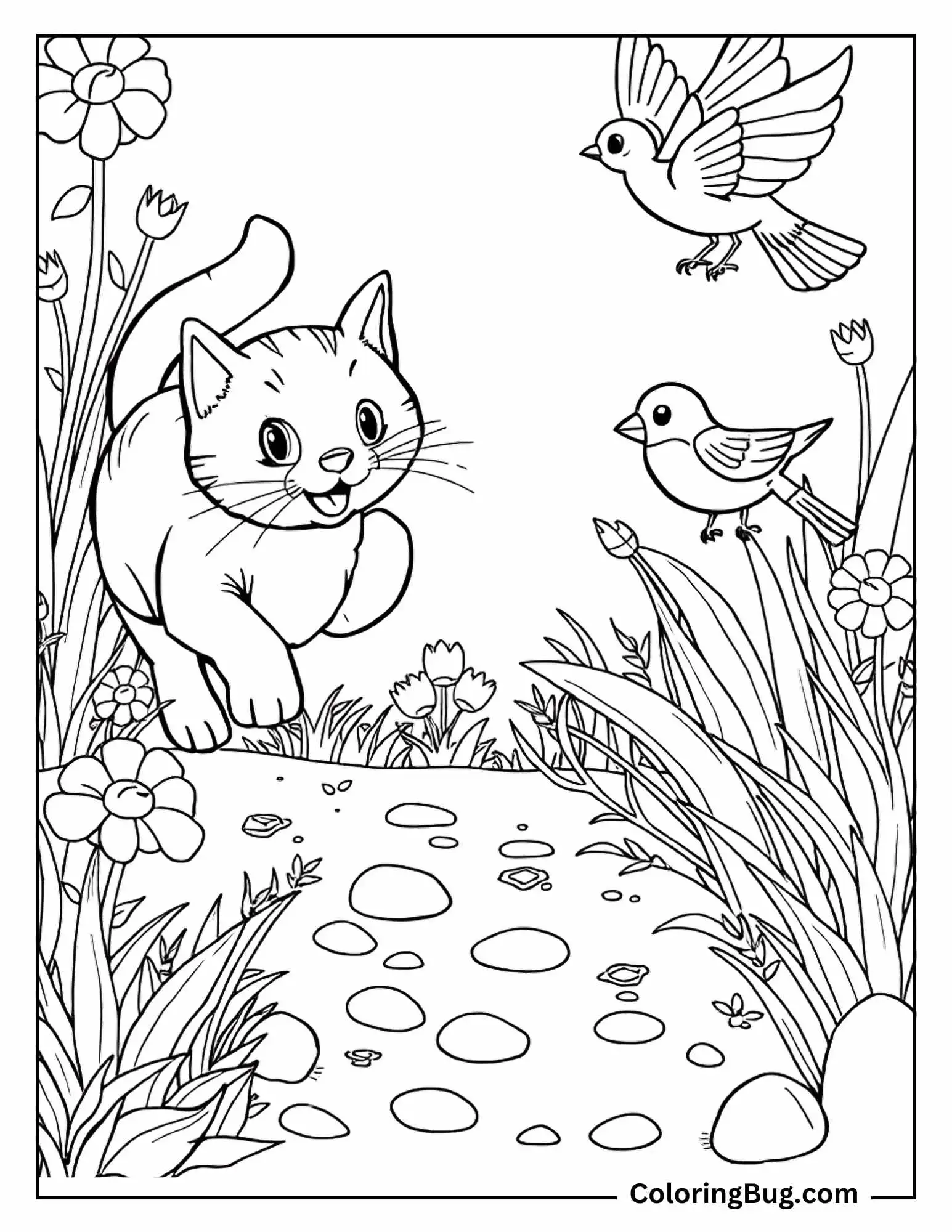 68 Cute Cat Coloring Pages (Free Printable PDFs)