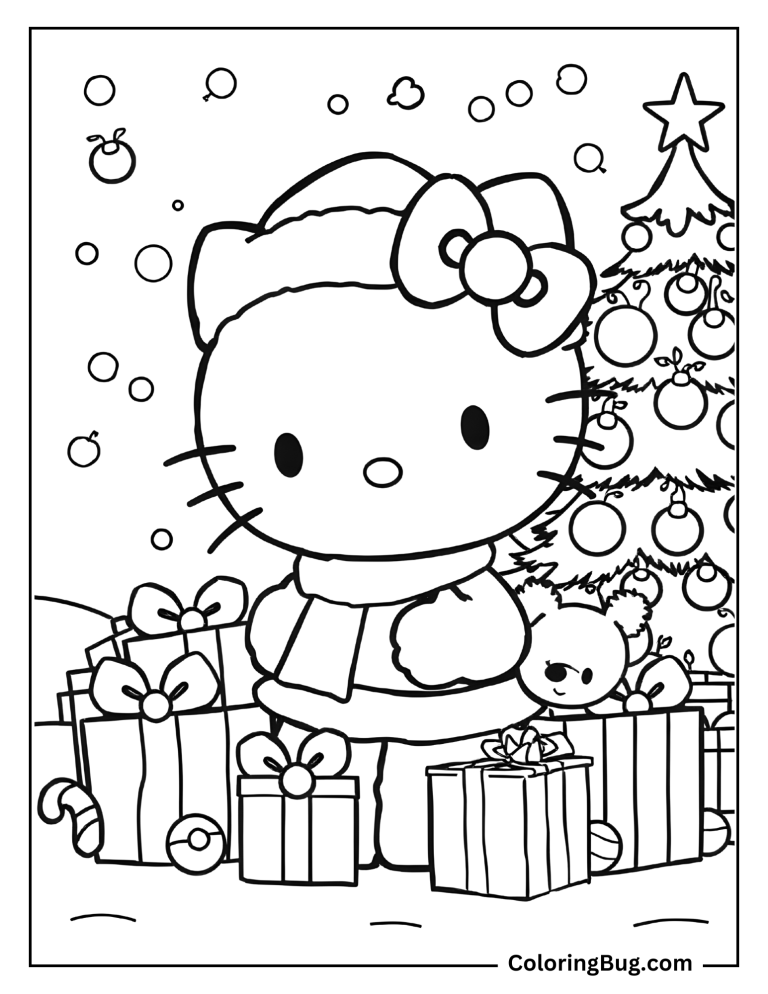165+ Hello Kitty Coloring Pages (Free Printable PDFs)