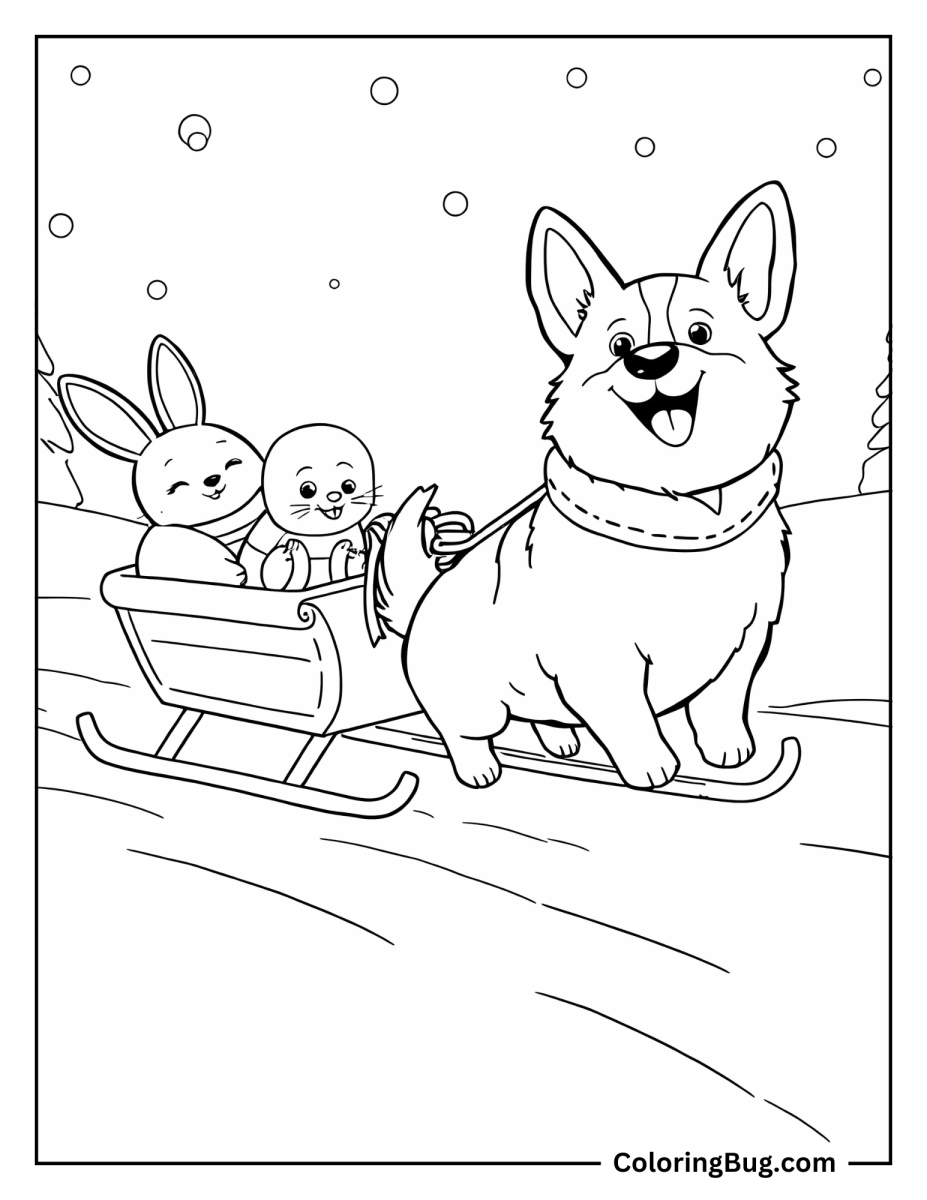 30 Corgi Coloring Pages (Free Printable PDFs)