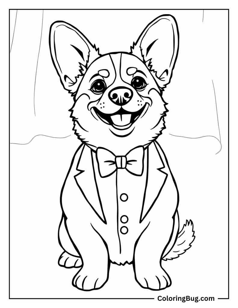 30 Corgi Coloring Pages (Free Printable PDFs)