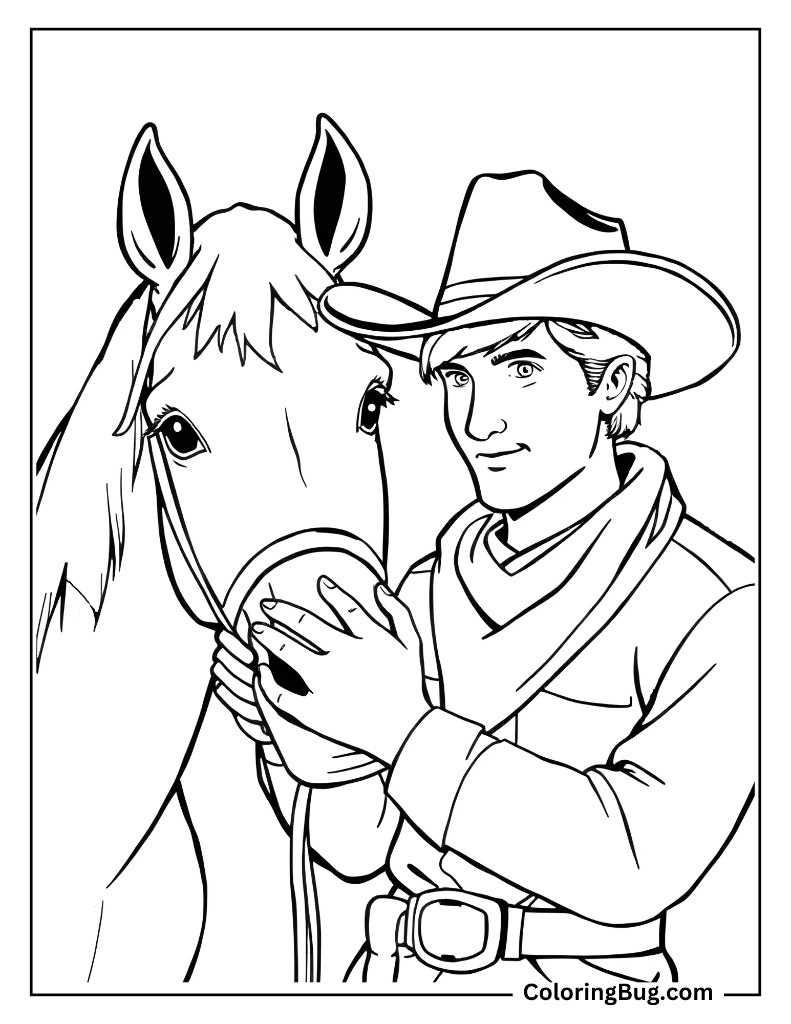 30 Cowboy Coloring Pages (Free Printable PDFs)