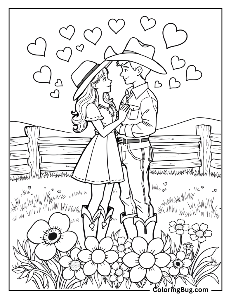 30 Cowboy Coloring Pages (Free Printable PDFs)