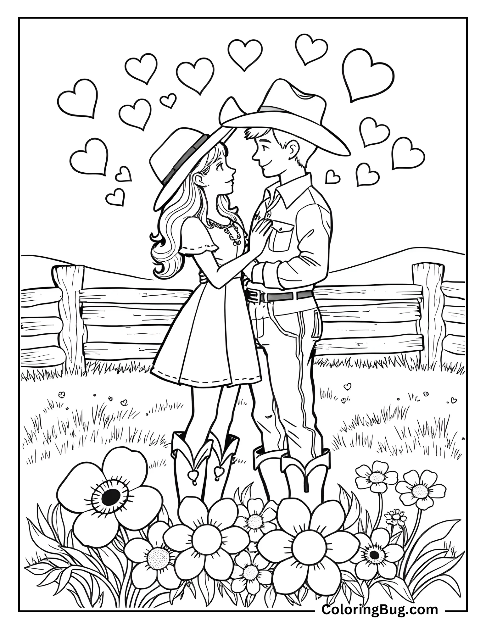 30 Cowboy Coloring Pages (Free Printable PDFs)