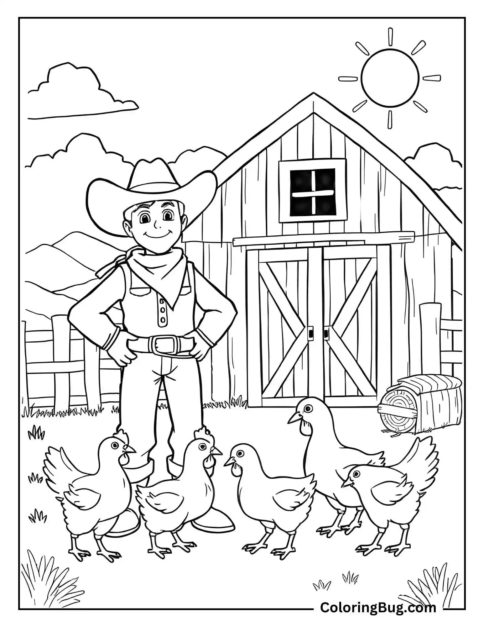30 Cowboy Coloring Pages (Free Printable PDFs)