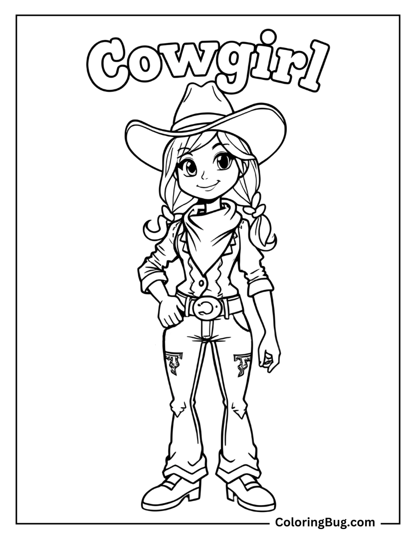 38 Cowgirl Coloring Pages (Free Printable PDFs)