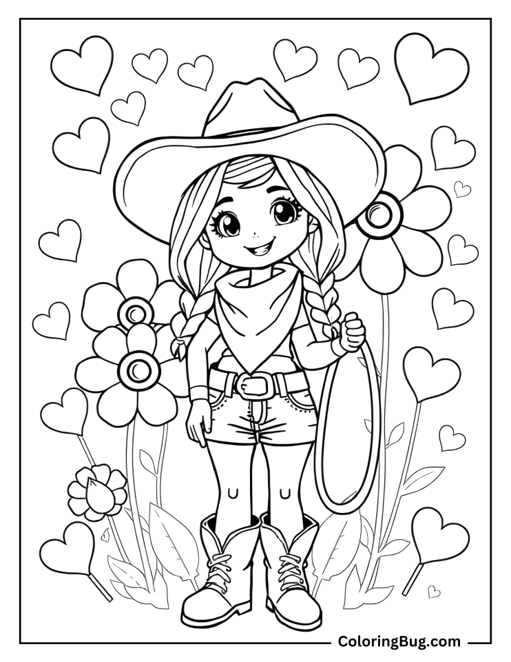 38 Cowgirl Coloring Pages (Free Printable PDFs)