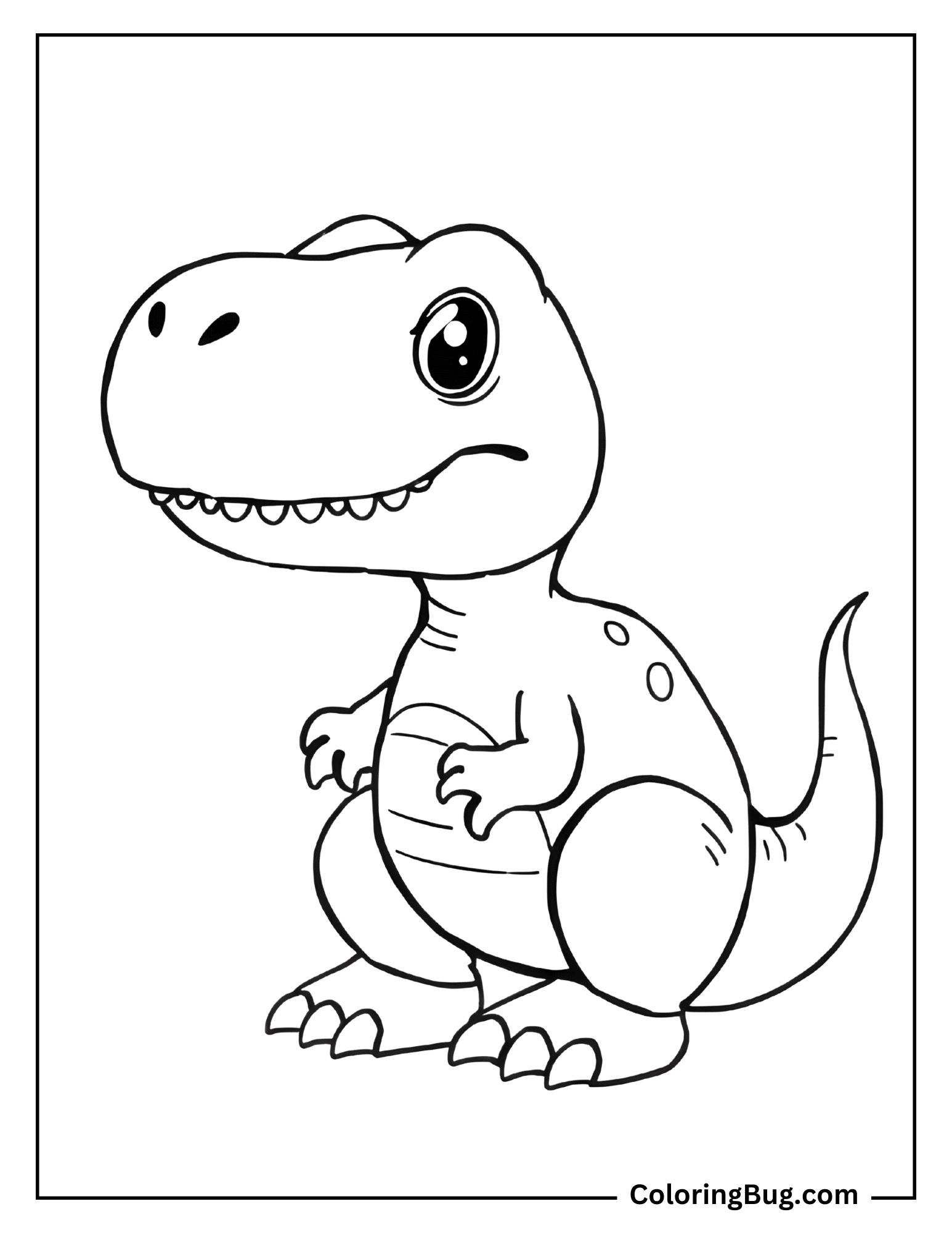 60+ T-Rex Coloring Pages (Free Printable PDFs) For Kids and Adults