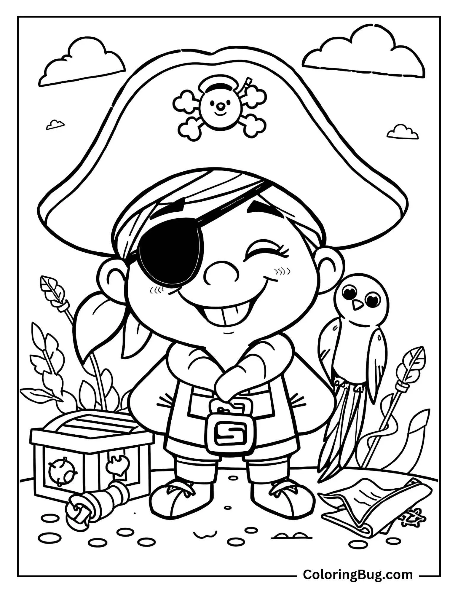 40 Cool Pirate Coloring Pages (Free Printable PDFs)