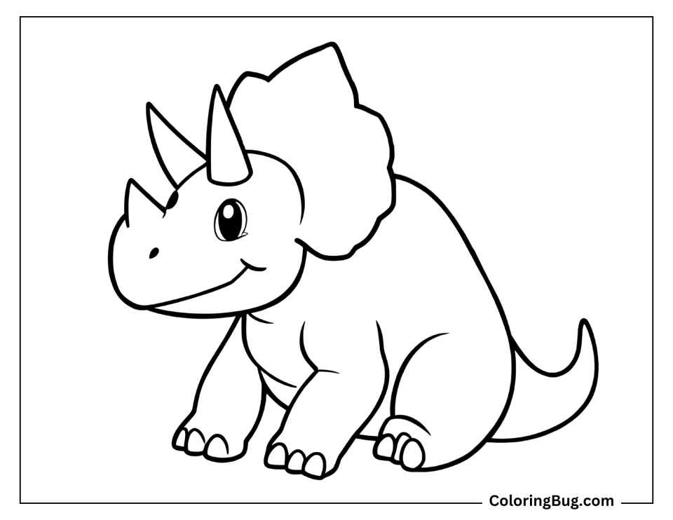 22 Triceratops Coloring Pages (Free Printable PDFs)