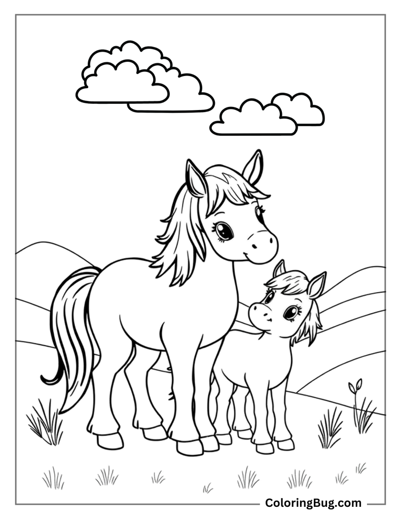 74 Horse Coloring Pages (Free Printable PDFs)
