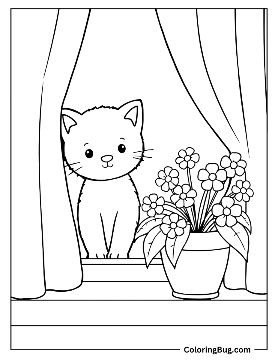 50 Cute Kittens Coloring Pages (Free Printable PDFs)