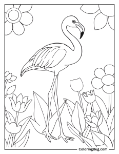 30 Flamingo Coloring Pages (Free Printable PDFs)