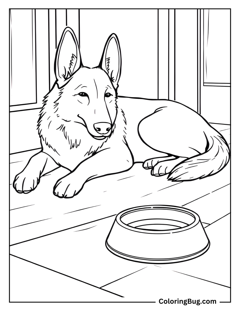 30 German Shepherd Coloring Pages (Free Printable PDFs)