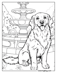 30 Golden Retriever Coloring Pages (Free Printable PDFs)