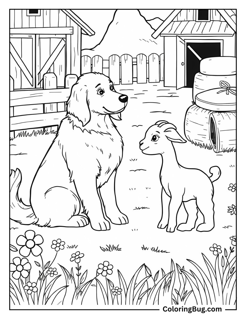 30 Golden Retriever Coloring Pages (Free Printable PDFs)