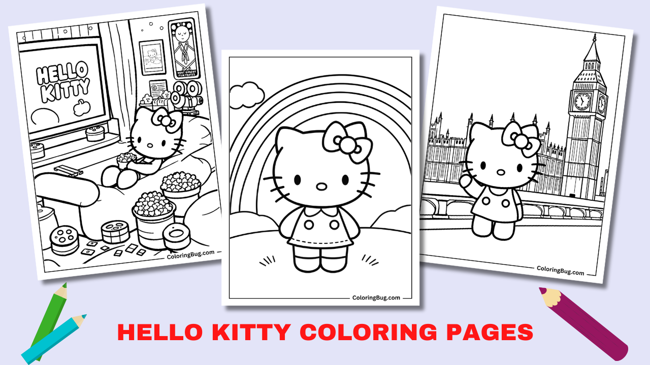 Hello Kitty Coloring Pages Hello Kitty Coloring Pages | Free Printable