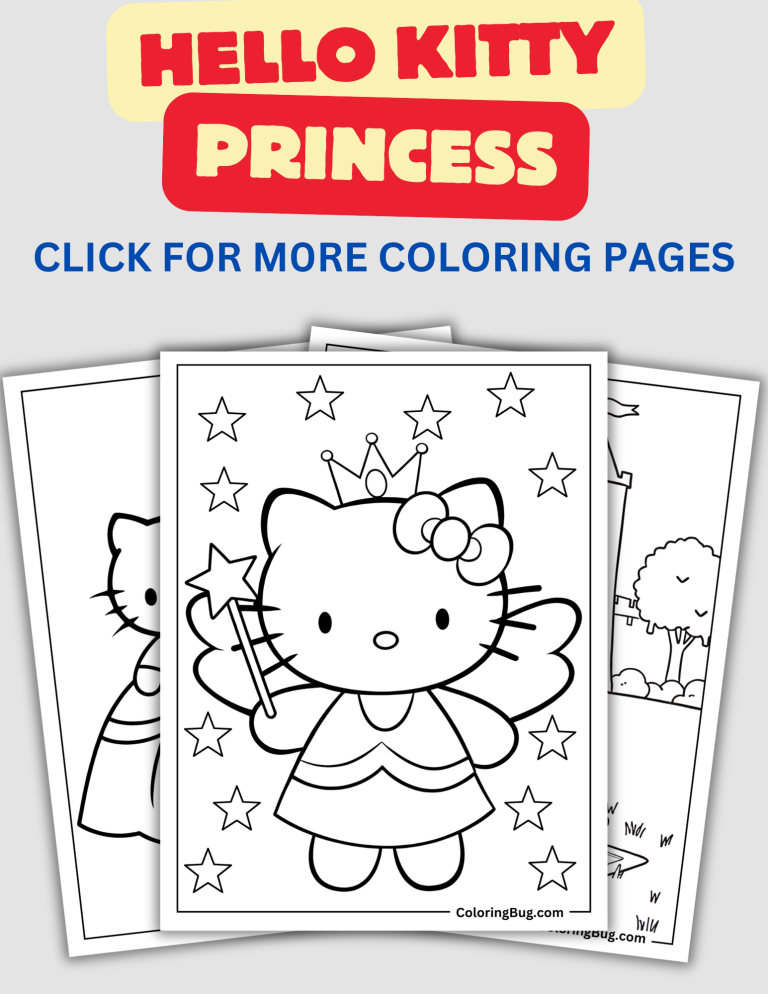540+ Hello Kitty Coloring Pages (Free Printable PDFs)