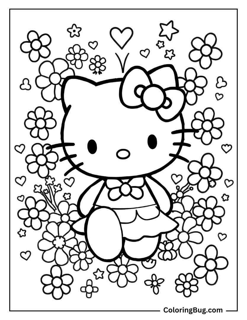 165+ Hello Kitty Coloring Pages (Free Printable PDFs)