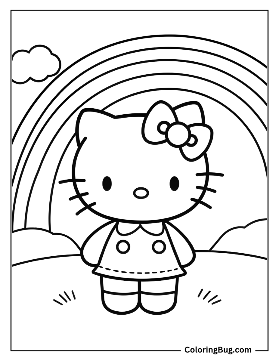 530+ Hello Kitty Coloring Pages (Free Printable PDFs)