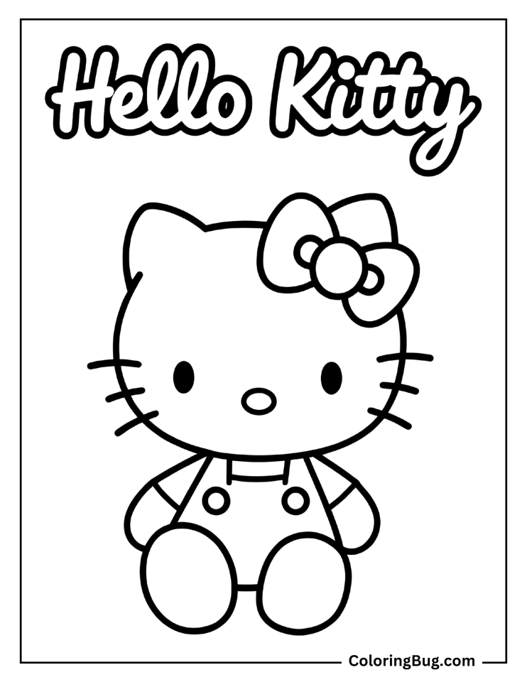 165+ Hello Kitty Coloring Pages (Free Printable PDFs)