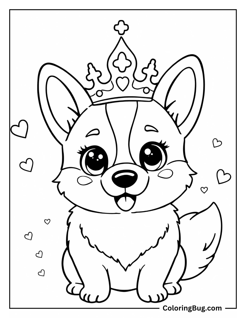 30 Corgi Coloring Pages (Free Printable PDFs)