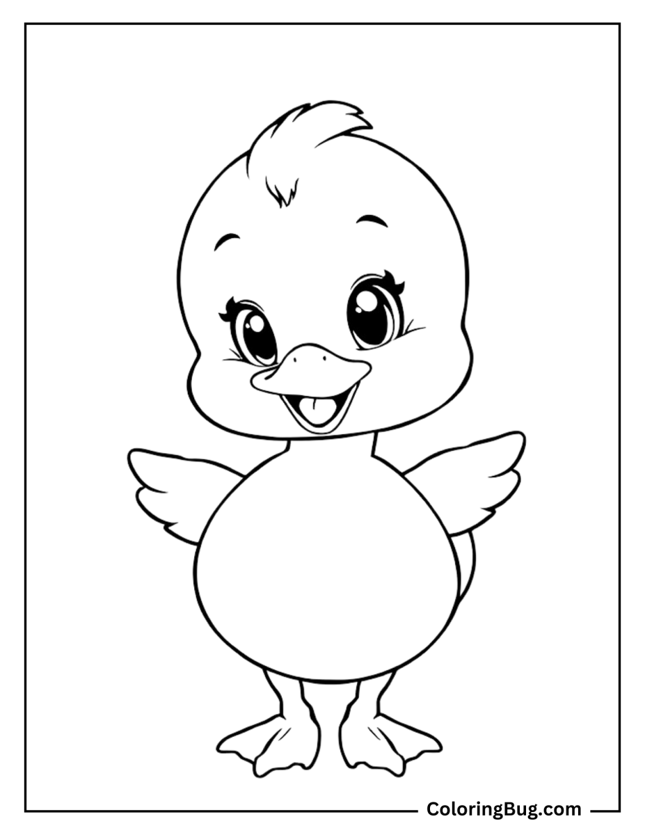60 Duck Coloring Pages (Free Printable PDFs)