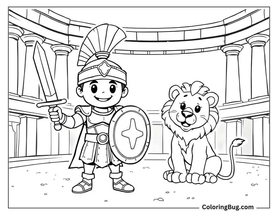14 Gladiator Coloring Pages (Free Printable PDFs)