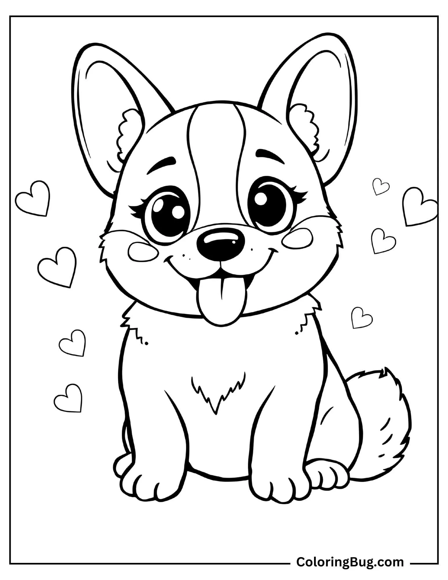 60 Cute Puppy Coloring Pages (Free Printable PDFs)