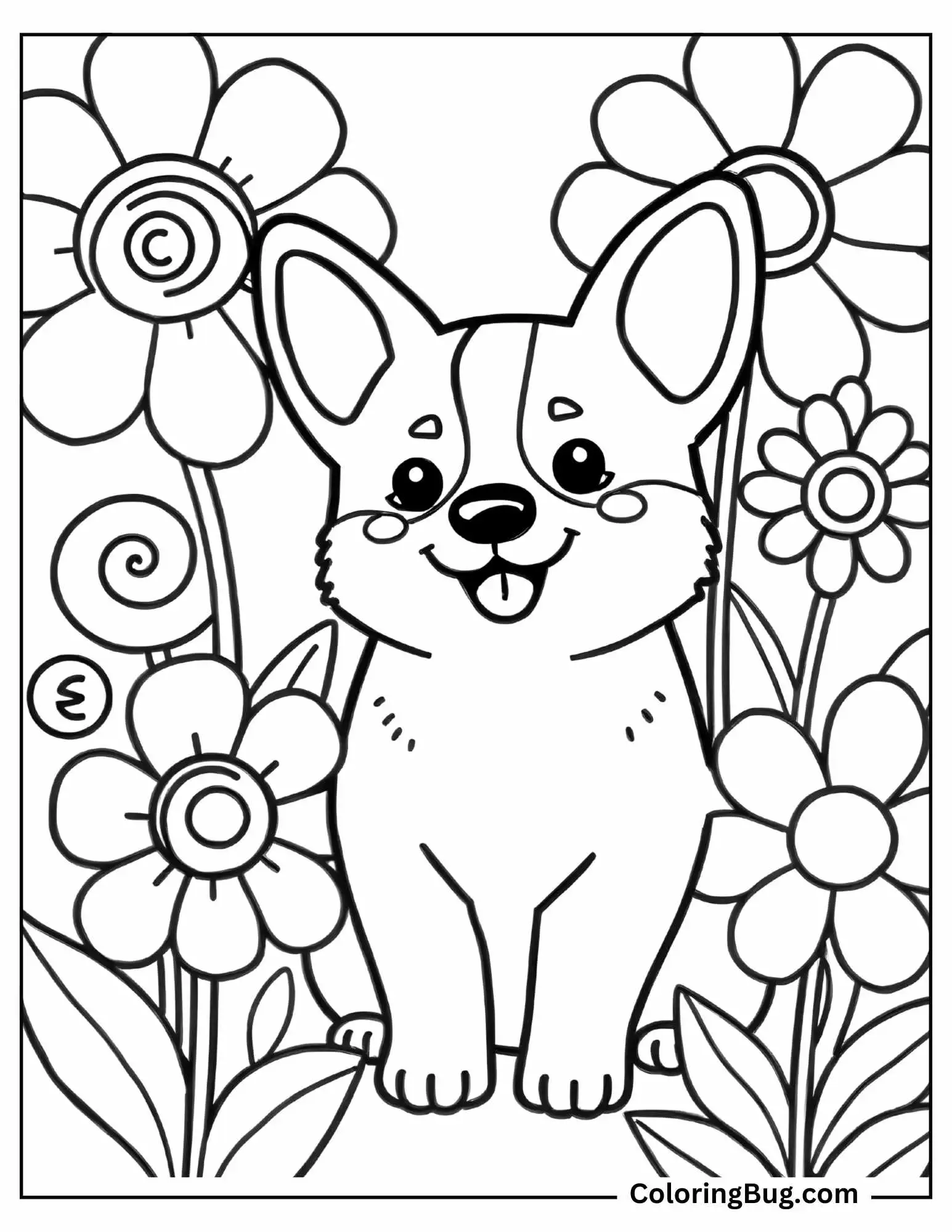 60 Cute Puppy Coloring Pages (Free Printable PDFs)