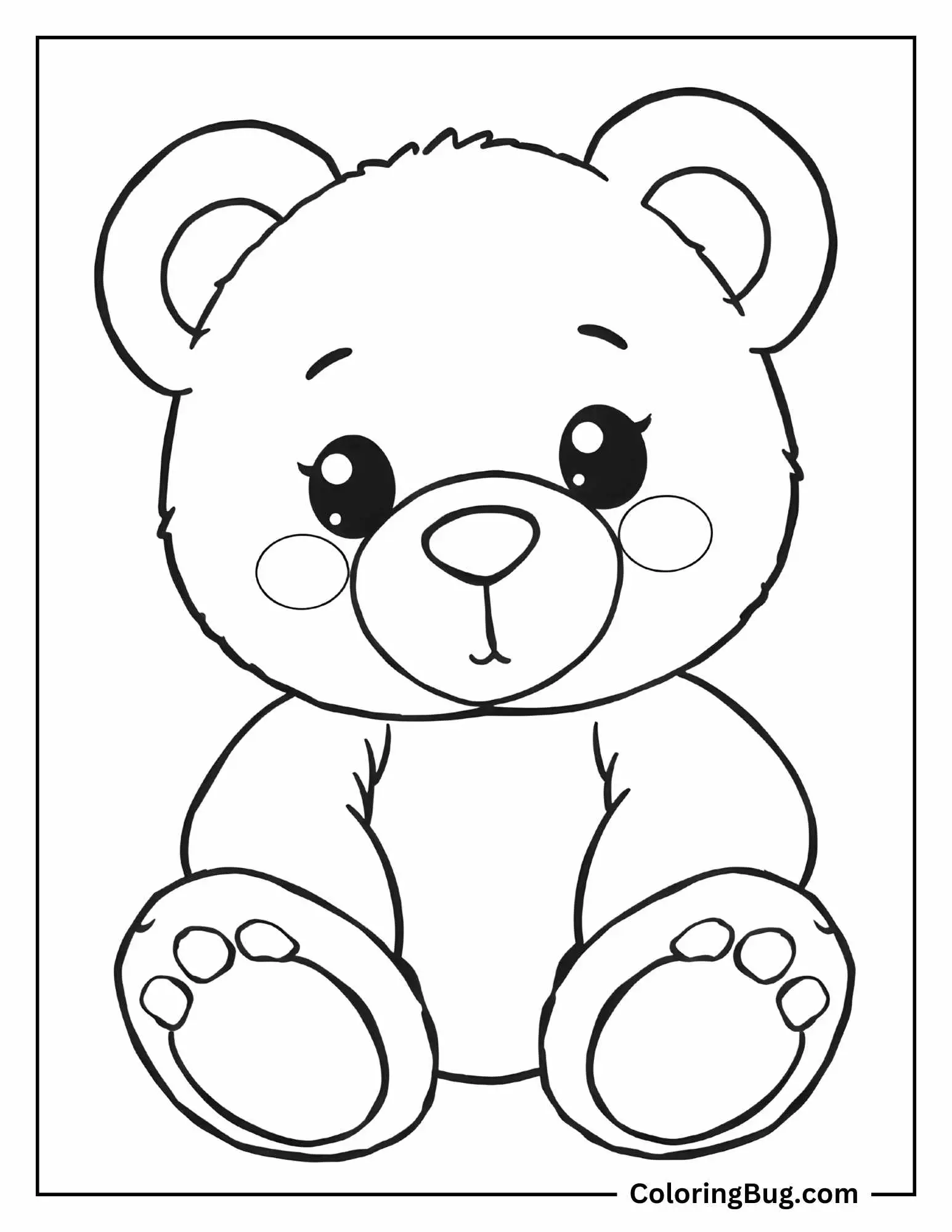 54 Teddy Bear Coloring Pages (Free Printable PDFs)
