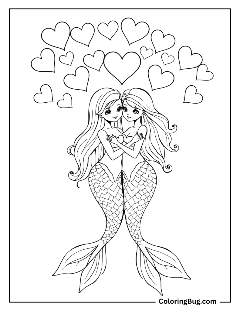 70 Mermaid Coloring Pages (Free Printable PDFs)