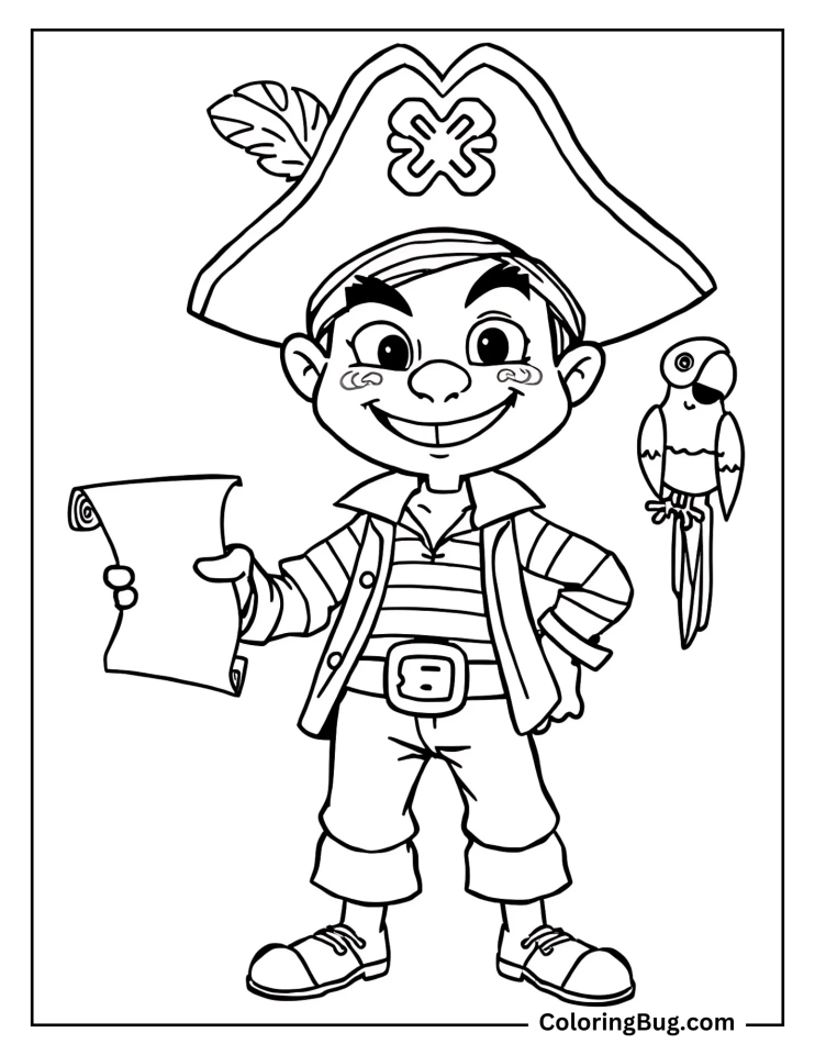 40 Cool Pirate Coloring Pages (Free Printable PDFs)