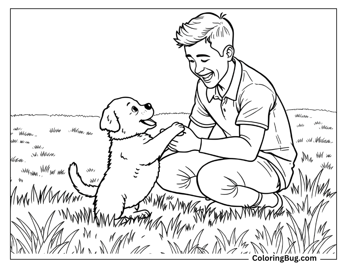 60 Cute Puppy Coloring Pages (Free Printable PDFs)