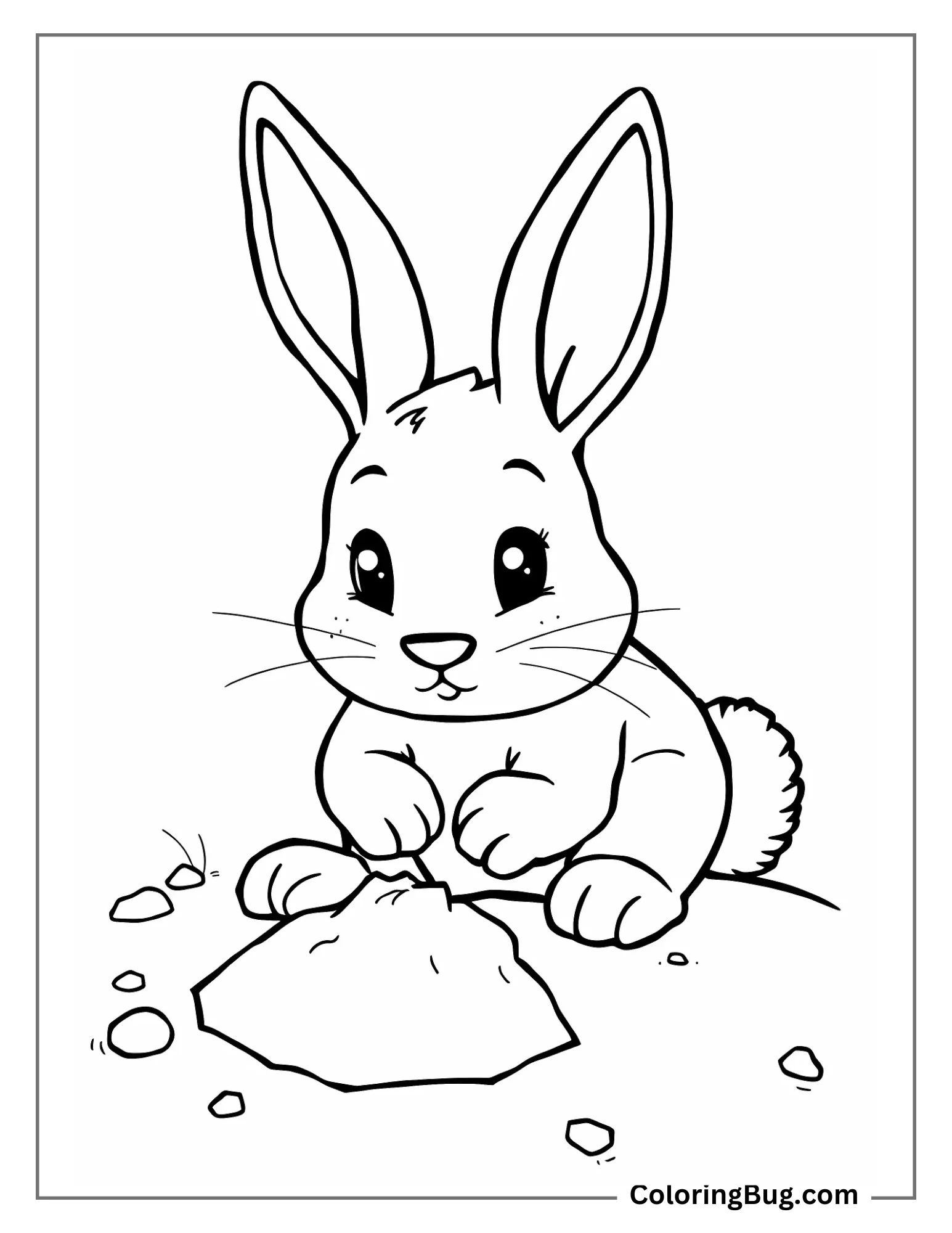 60 Cute Rabbit Coloring Pages (Free Printable PDFs)