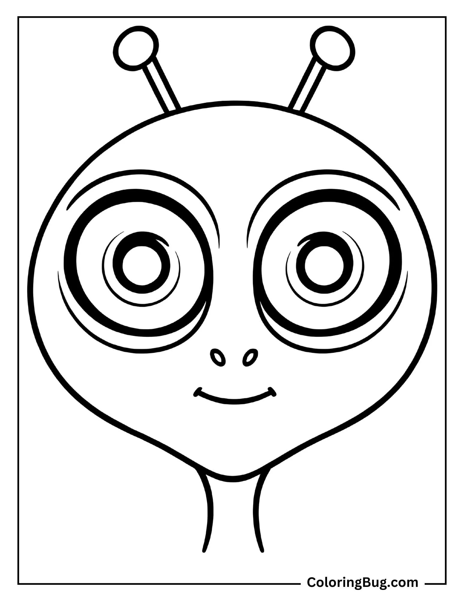40 Alien Coloring Pages (Free Printable PDFs)