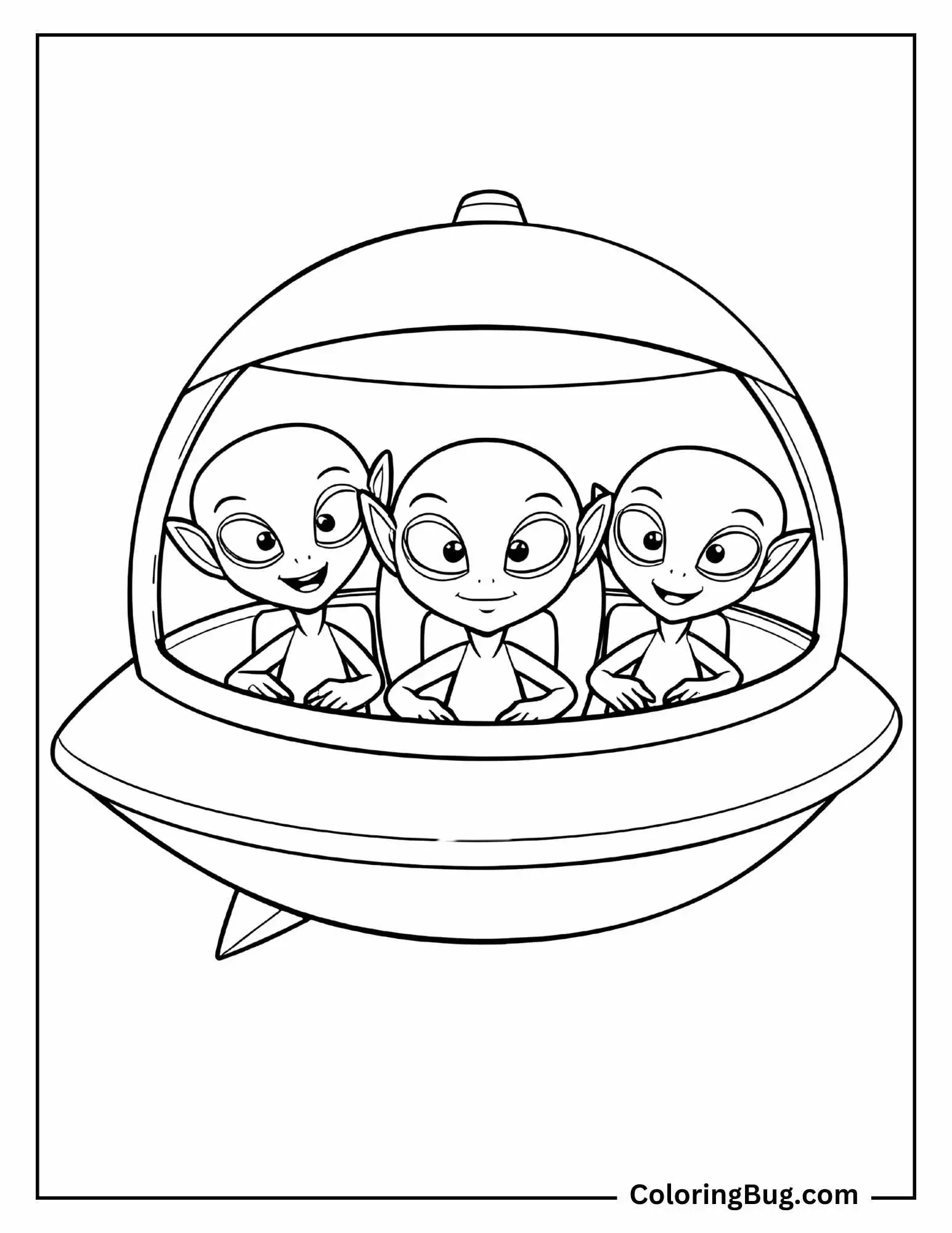 40 Alien Coloring Pages (Free Printable PDFs)