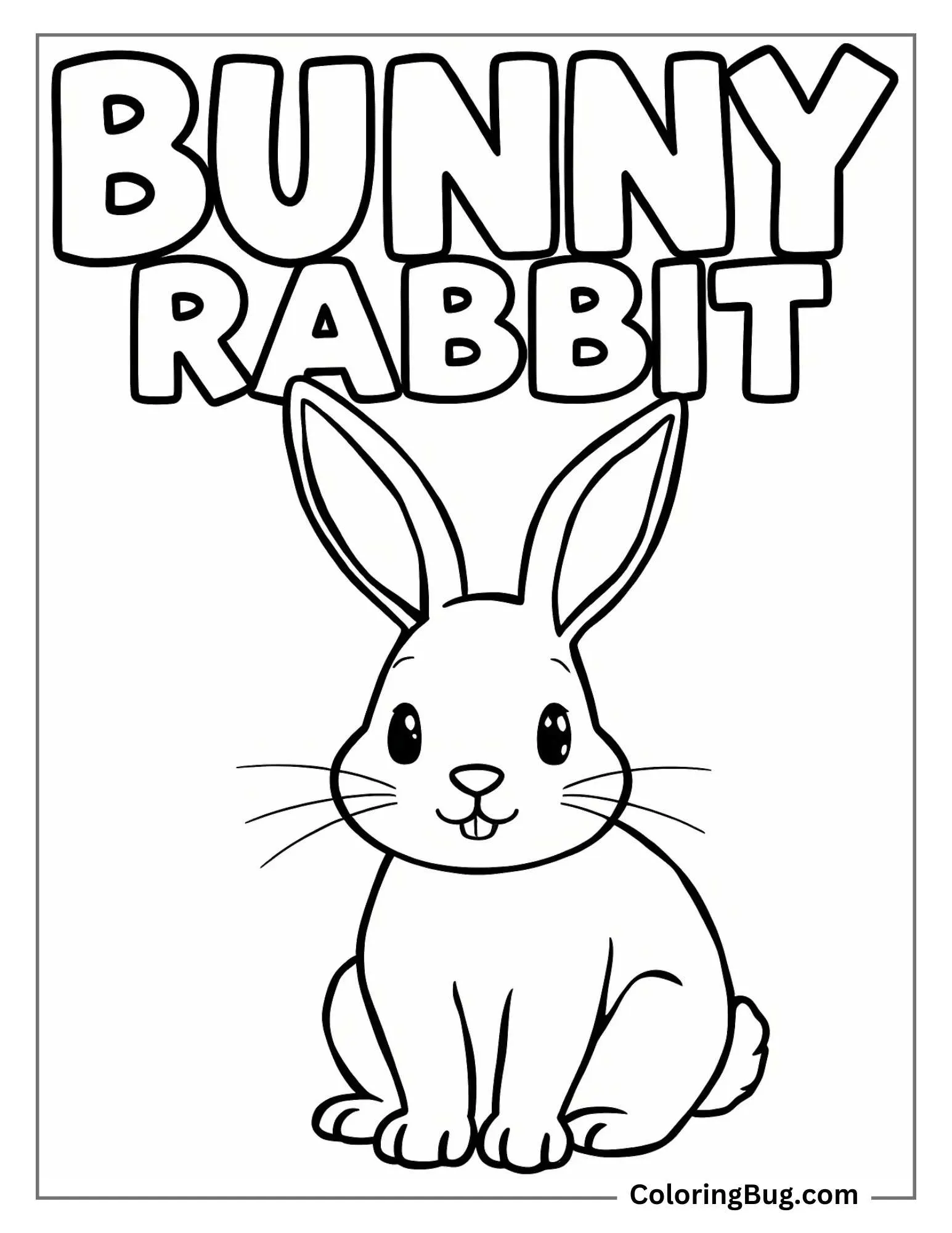 60 Cute Rabbit Coloring Pages (Free Printable PDFs)