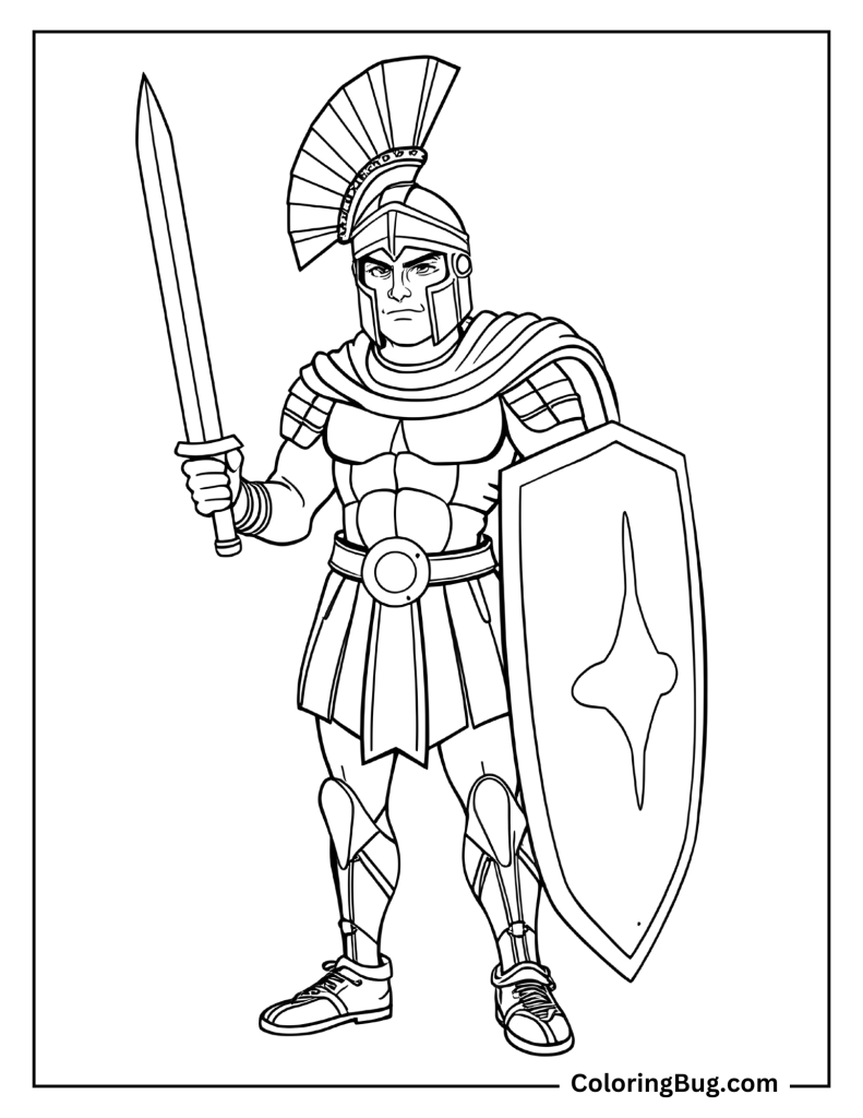 14 Gladiator Coloring Pages (Free Printable PDFs)