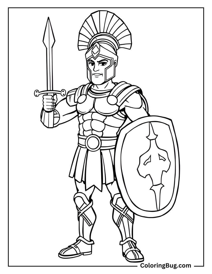 14 Gladiator Coloring Pages (Free Printable PDFs)