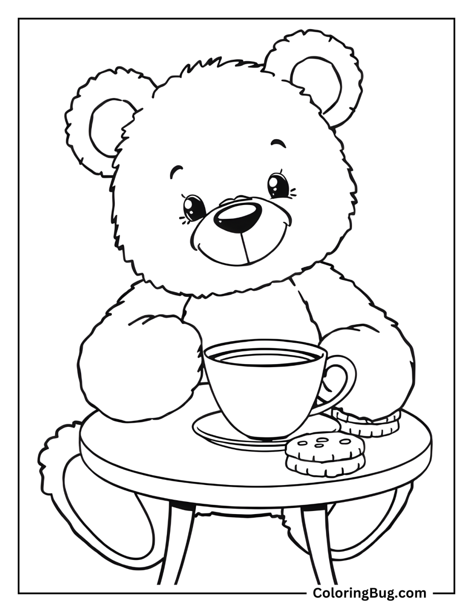 54 Teddy Bear Coloring Pages (Free Printable PDFs)