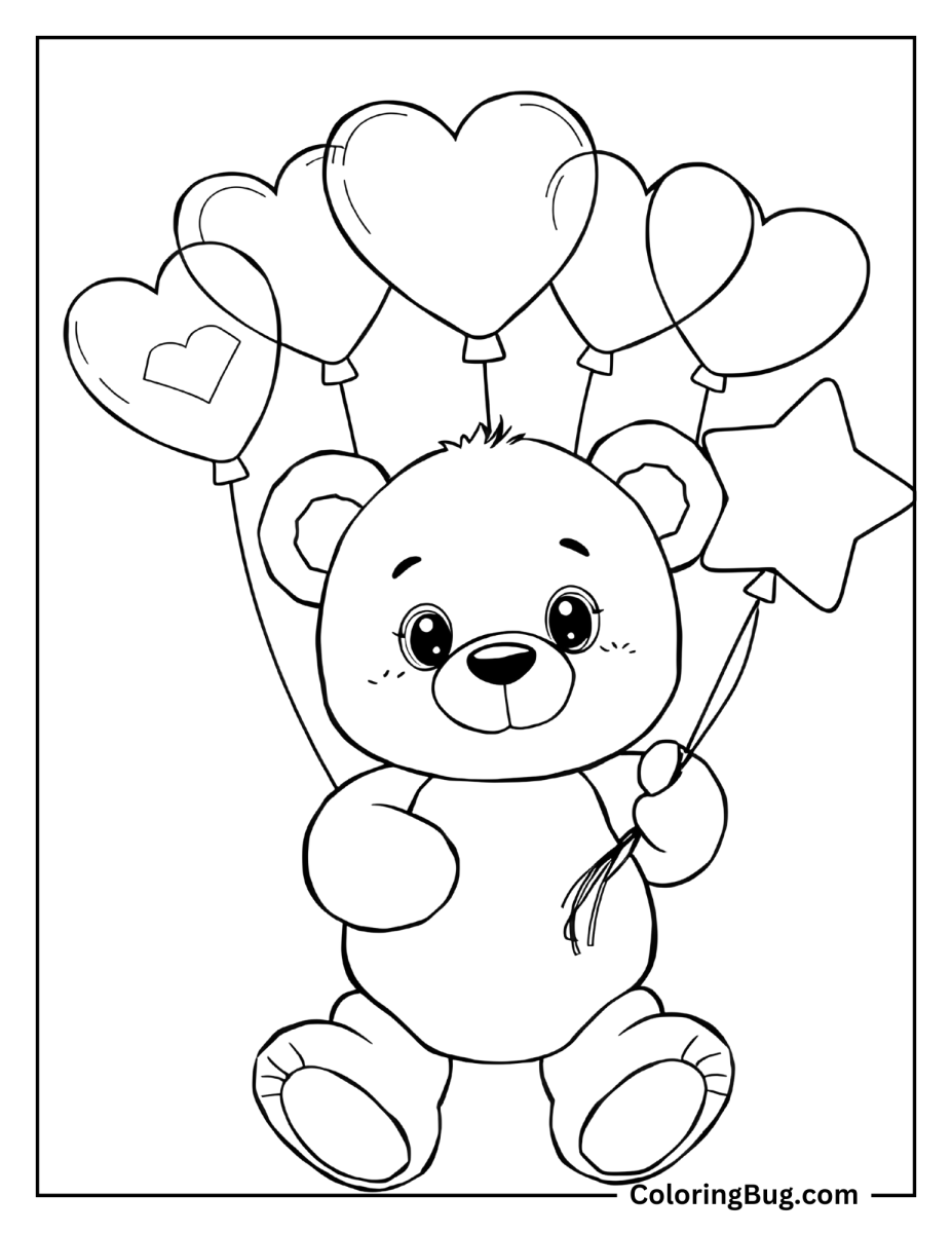 54 Teddy Bear Coloring Pages (Free Printable PDFs)